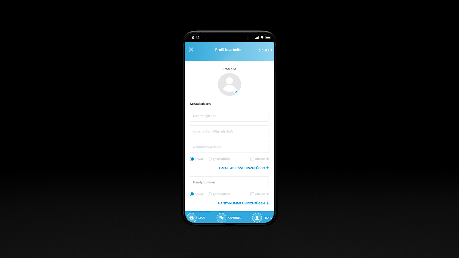Design & Entwicklung VDI ConnectING App | jwied* Digitalagentur